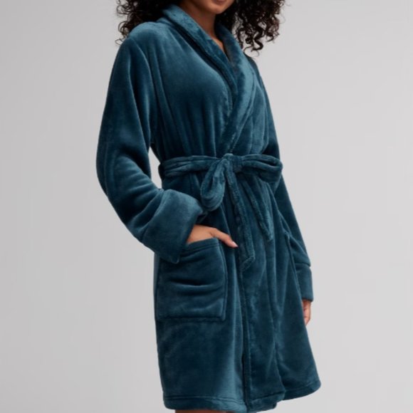 Soma | Intimates & Sleepwear | Teal Robe Soma Plush Nwt Retail 8 | Poshmark